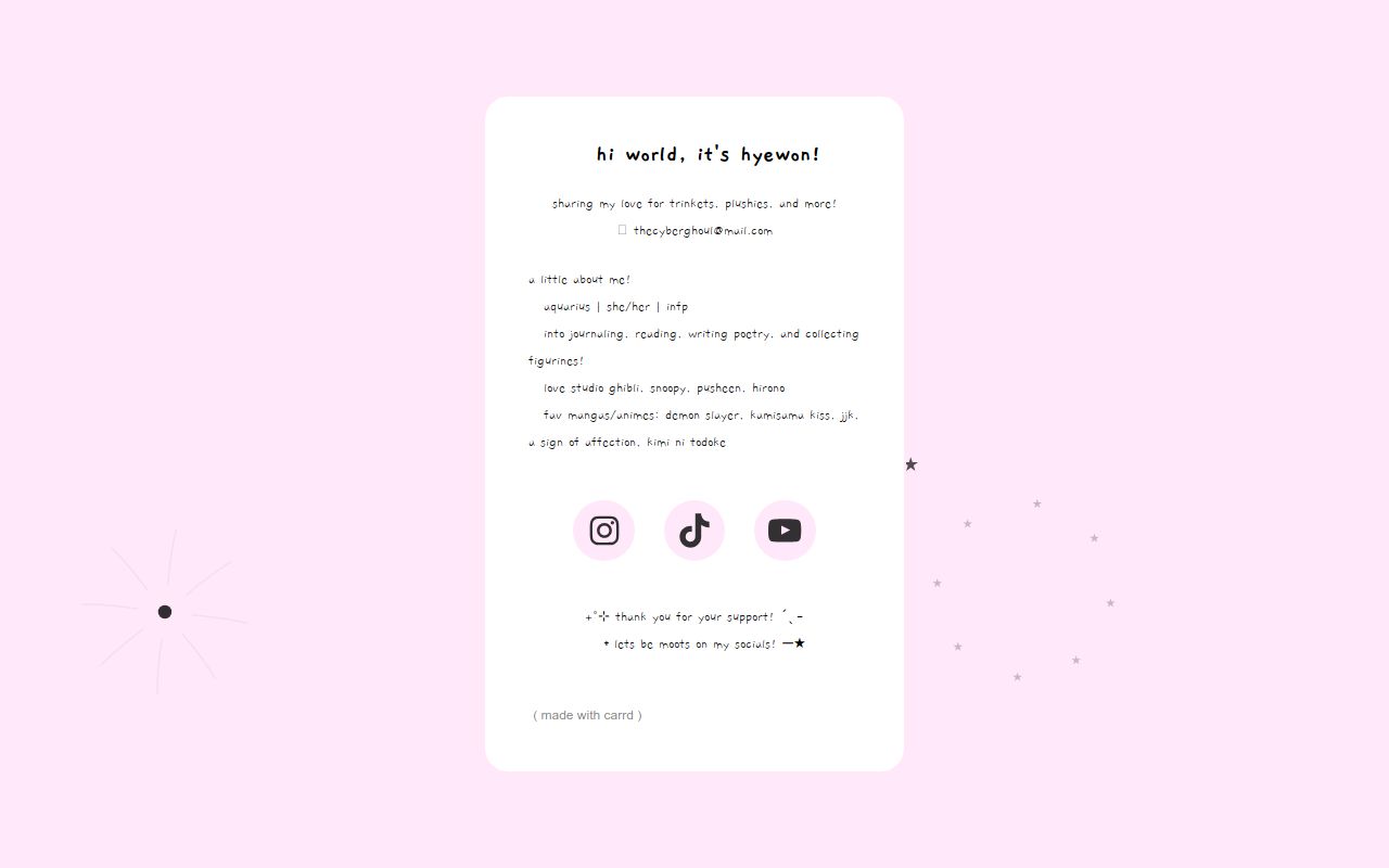 dear, cyber ghoul...